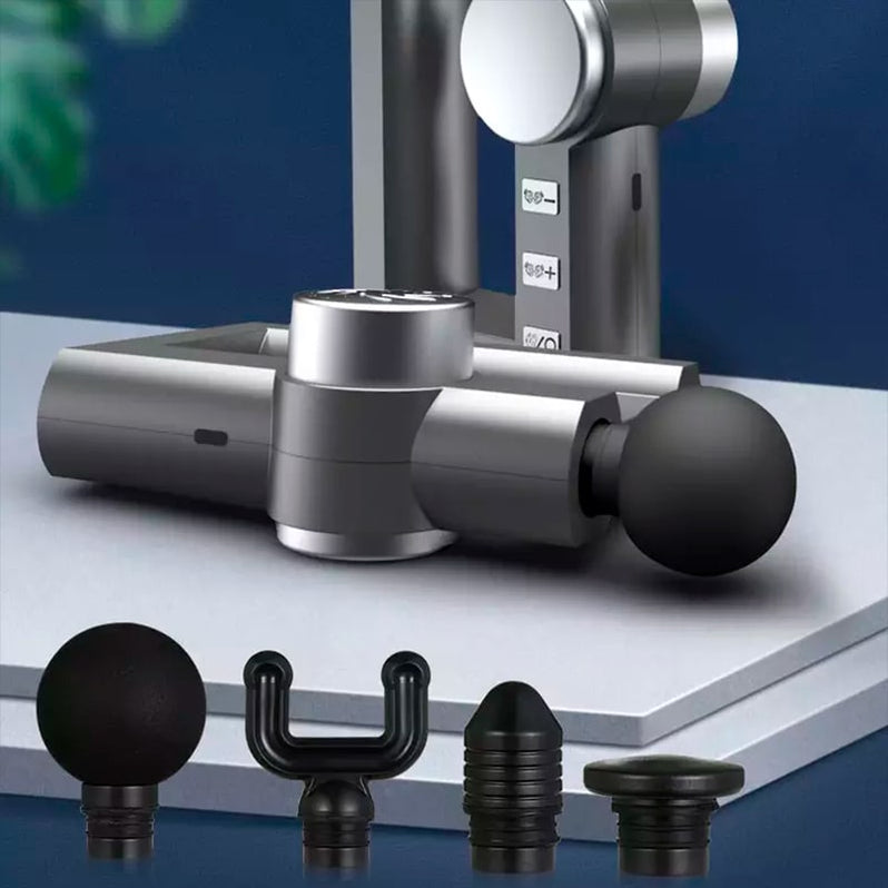 Pistola de masaje térmica portátil Color Negro | BronFit© — BRONGROUP